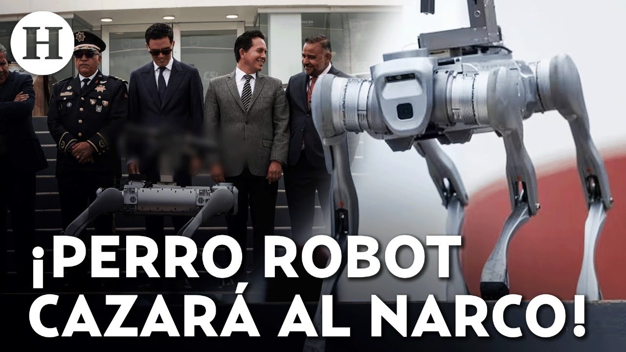 ¡El futuro llegó a Zacatecas! Así es el nuevo perro robot armado con ...