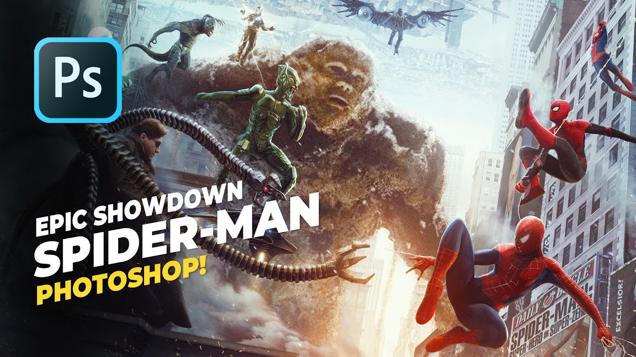 Photoshopping an Epic SPIDERMAN Showdown! | No Way Home Special ...
