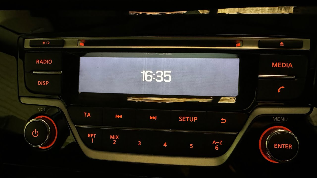 Nissan Qashqai Clock setting. How to set the clock in the dashboard and ...