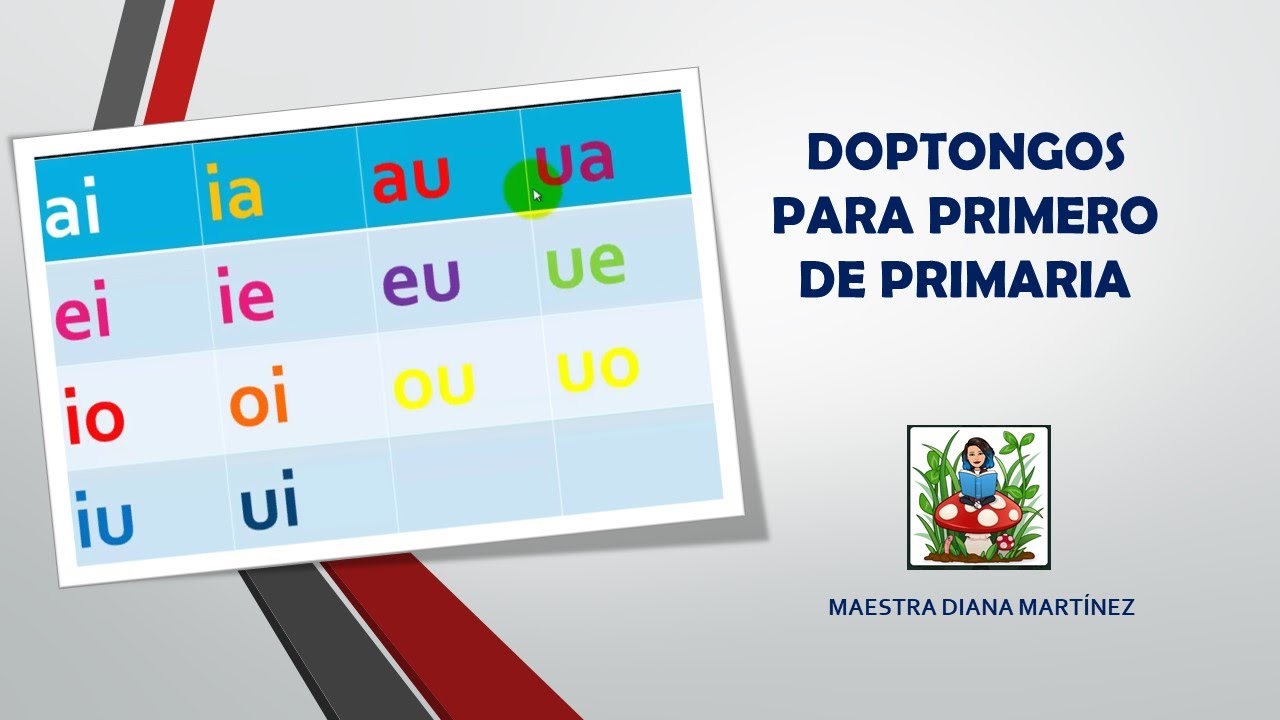 DIPTONGOS PARA PRIMERO DE PRIMARIA - YouTube