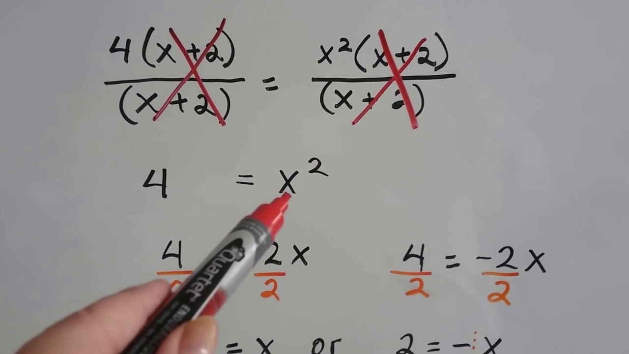 Algebra I #10.6b, Rational equations and Extraneous solutions - YouTube