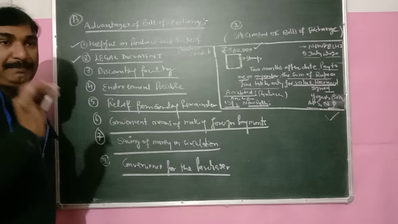 11 Accountancy chapter-Bill of exchange Topic- specimen of bill of ...