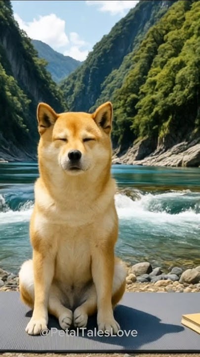 Silent Flow: Shiba Inu by the Liwu River, Taiwan #ShibaInu #TarokoMeditation #SilentFlow - YouTube