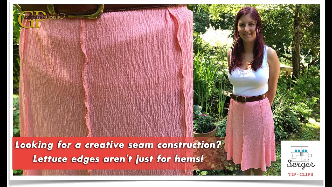 Ruffle Your Seams with a Lettuce Edge - YouTube
