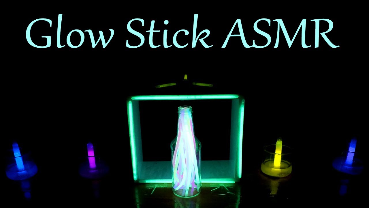 Glow Stick ASMR - Tapping, Finger Snapping, Spinner, Fizzing, Balloons ...