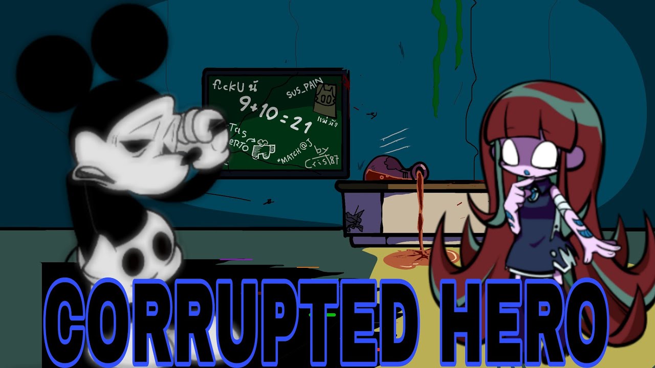 FNF Corrupted Hero but it's Mickey and Limu | Wednesday Infidelity x Late Night City Tales Cover ...