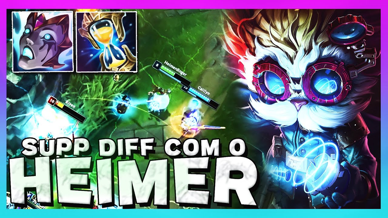 O SEGREDO DA RANKED É JOGAR DE HEIMERDINGER SUPORTE QUE É FORTE DEMAIS ...