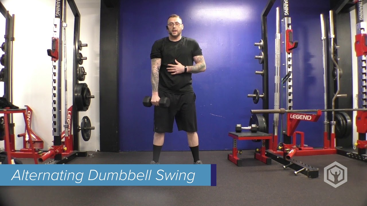 Alternating Dumbbell Swing - Explained - YouTube
