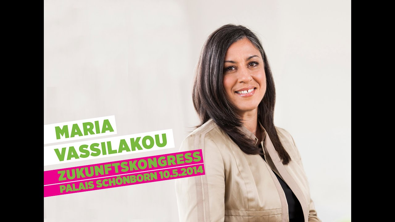 Maria Vassilakou beim Zukunftskongress der Grünen in der Josefstadt ...