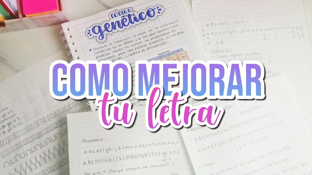 MEJORA TU LETRA - TIPS / DanielaGmr ♥ - YouTube