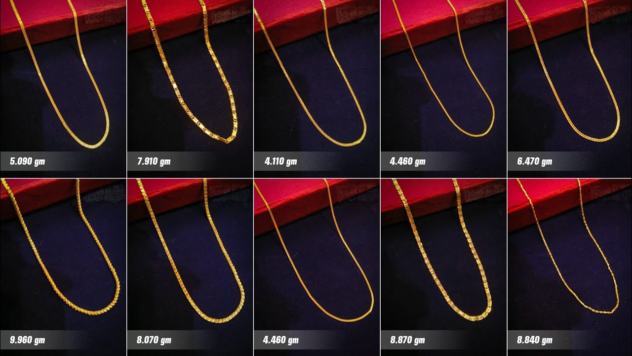Latest gold chain designs for women//daily wear gold ledies chain ...