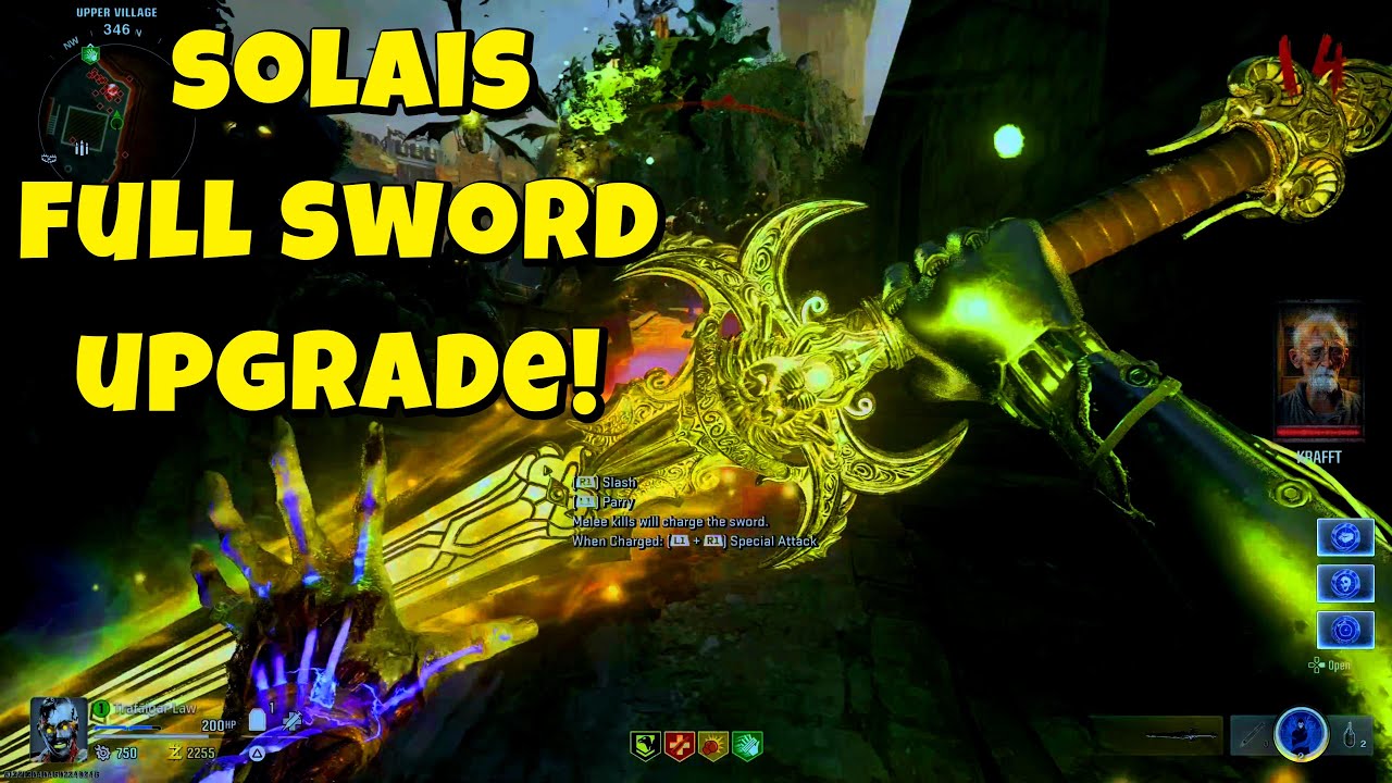 SOLAIS SWORD UPGRADE IN CITADELLE DES MORTS IN CALL OF DUTY BLACK OPS 6 ...