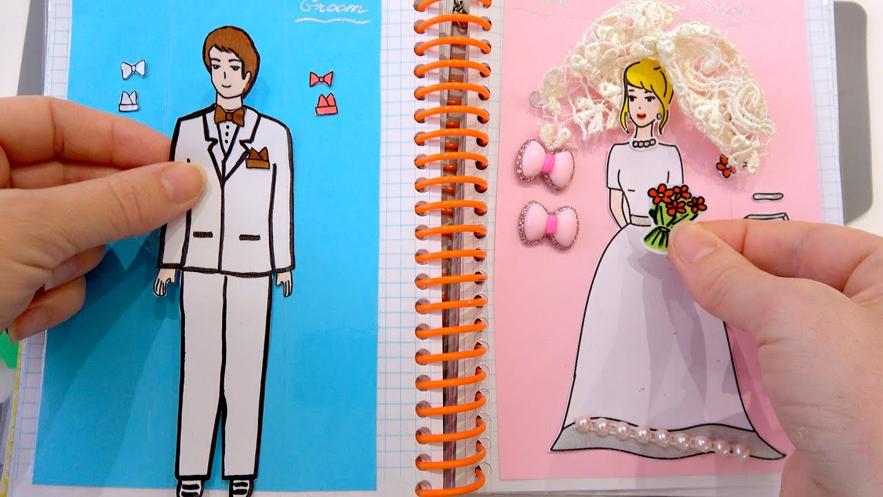 Bride and Groom drawing on ipad | paper dolls | paper play | paper diy ...