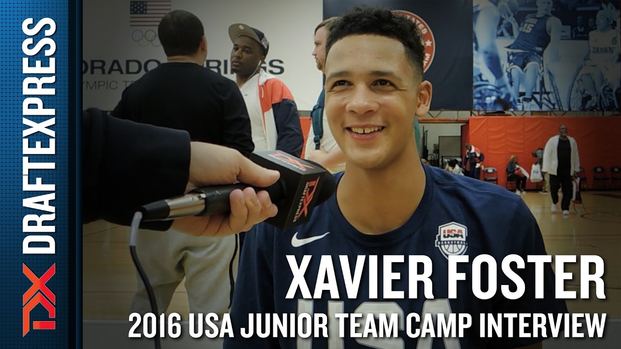Xavier Foster Interview at USA Basketball Junior National Team Camp ...
