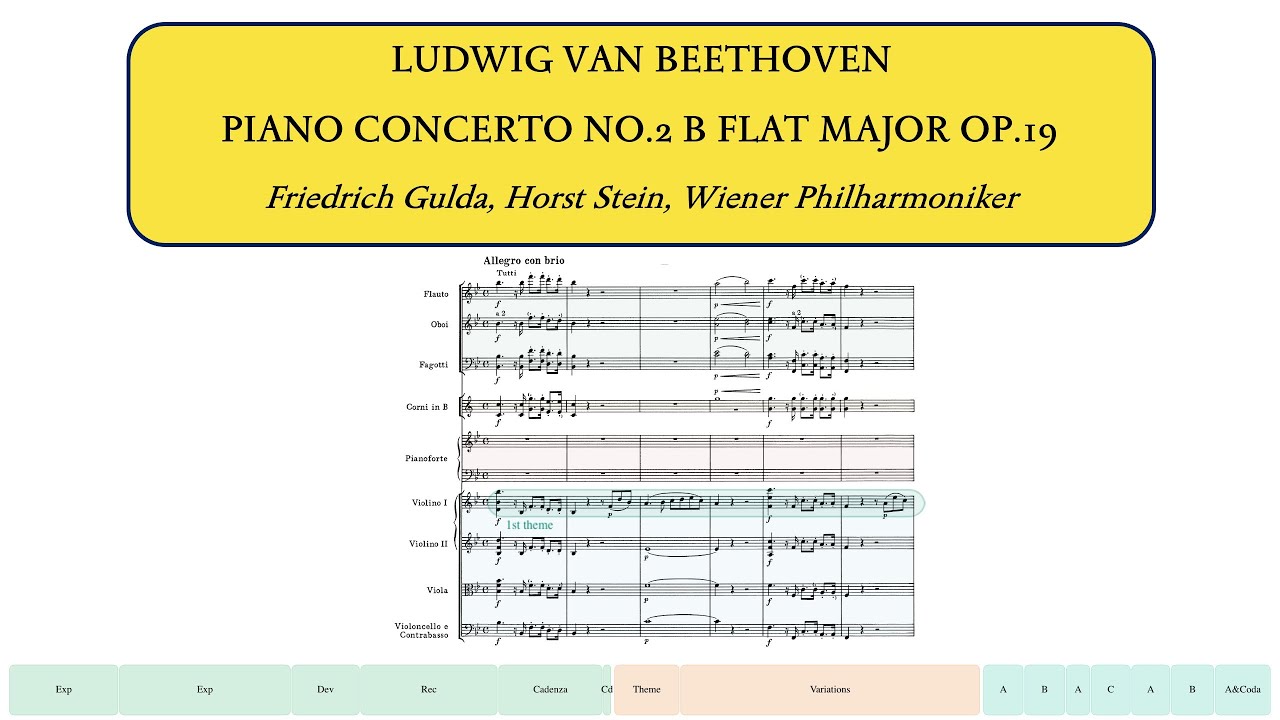 Beethoven, Piano Concerto No.2, Op.19 (Friedrich Gulda, Horst Stein ...