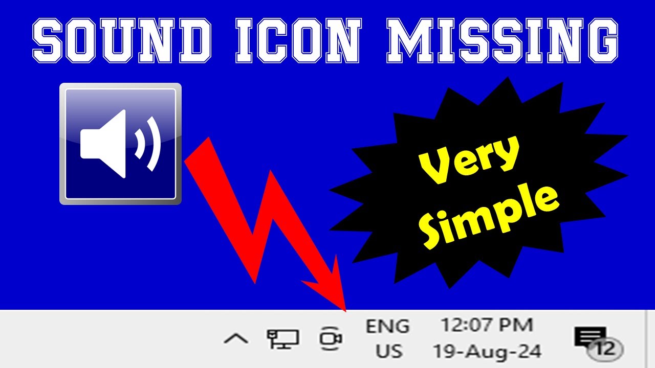How to Fix Volume Sound icon Missing From Taskbar in Windows 10 # ...
