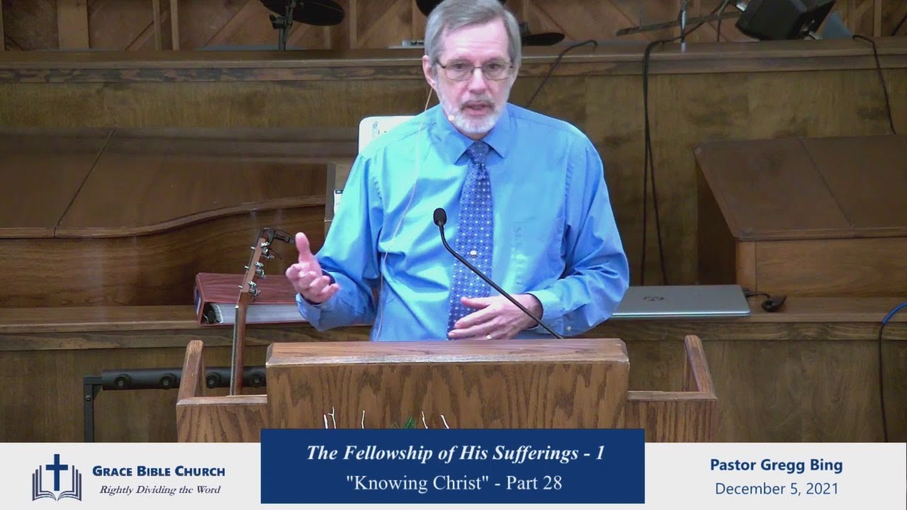 Fellowship of His Sufferings - 1, Part 28 of "Knowing Christ" by Pastor ...