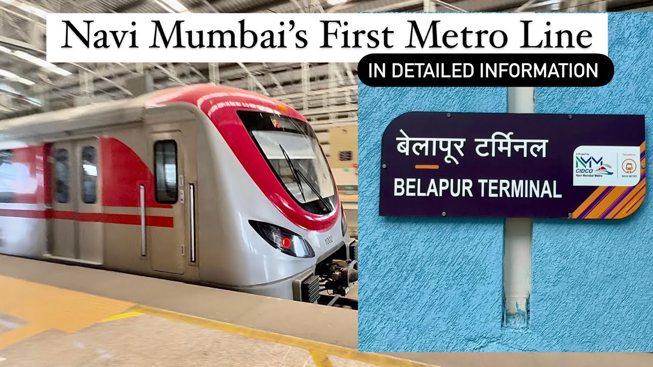 Navi Mumbai Metro Line | Belapur To Pendhar Metro Journey | In Detailed ...