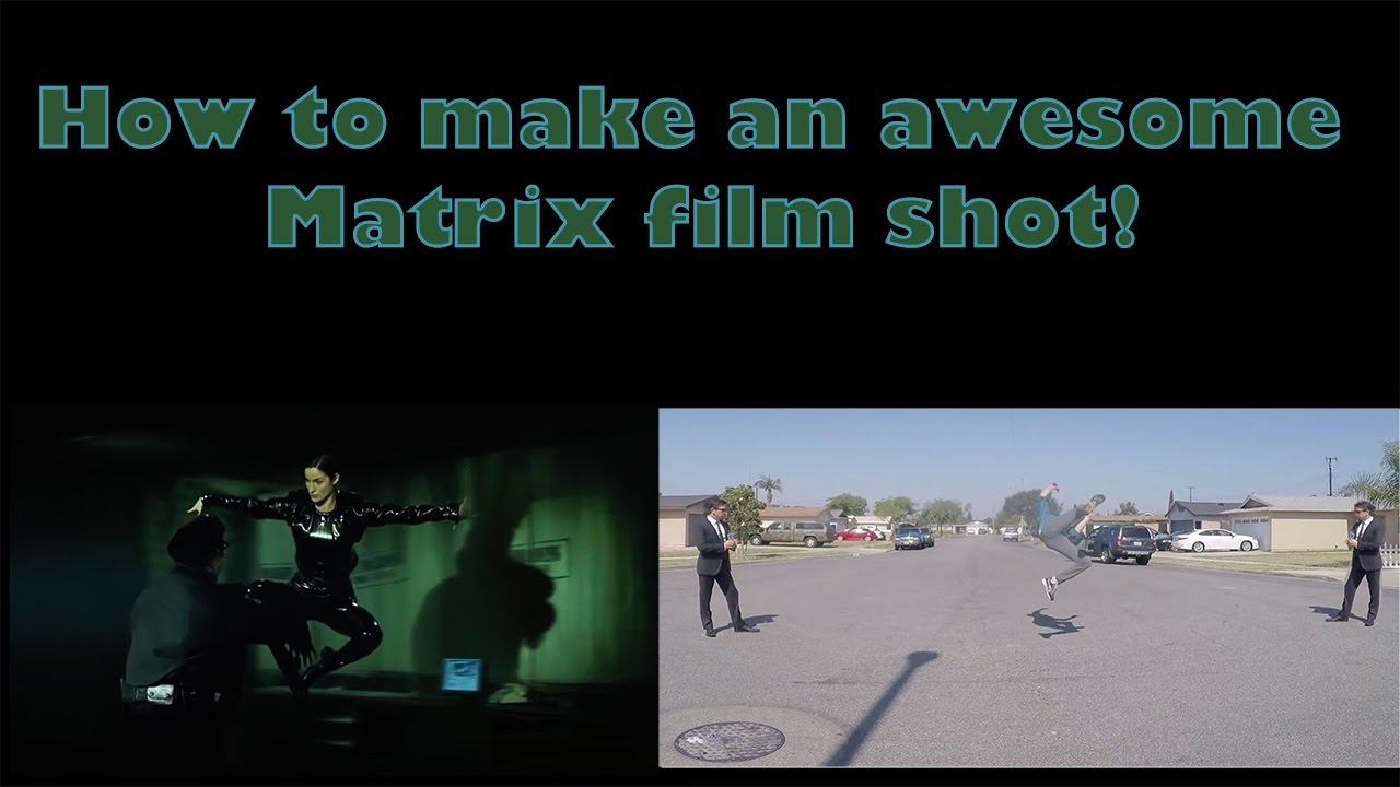 Video editing: "how to do the matrix jump shot yourself!" - YouTube