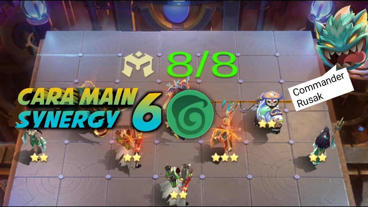 Cara Main Synergy Nature Spirit + Commander Tharz 3 | MLBB Magic Chess ...