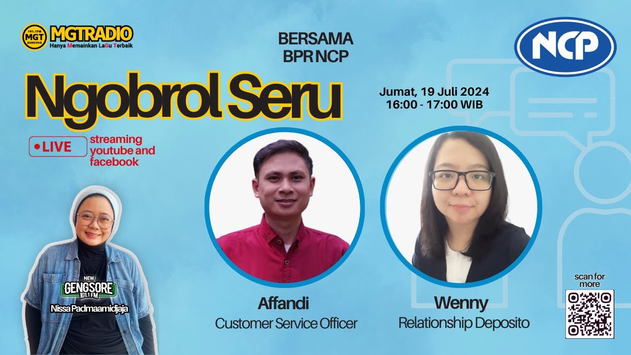 #NGOBROLSERU BPR NCP #NEWGENGSOREMGT - YouTube