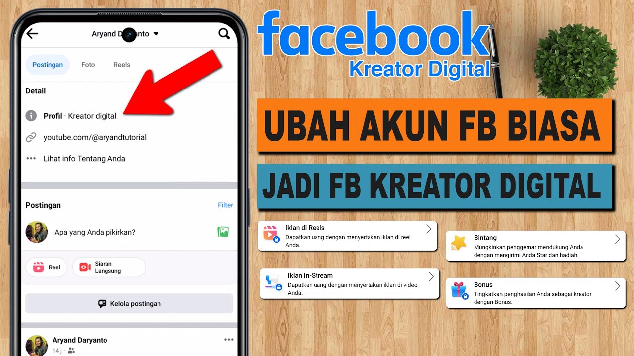 Cara Mengubah Akun Facebook Menjadi Kreator Digital - YouTube