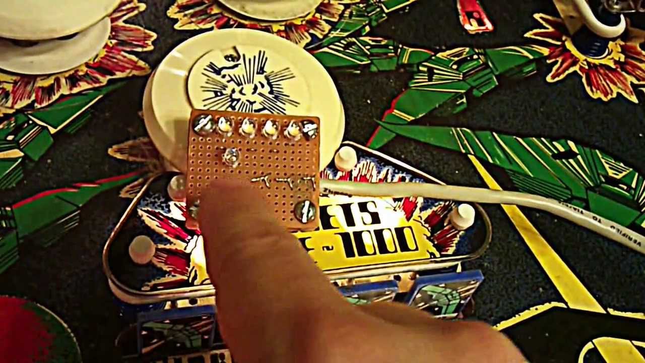 Williams Pinball drop target circuit replacement - YouTube