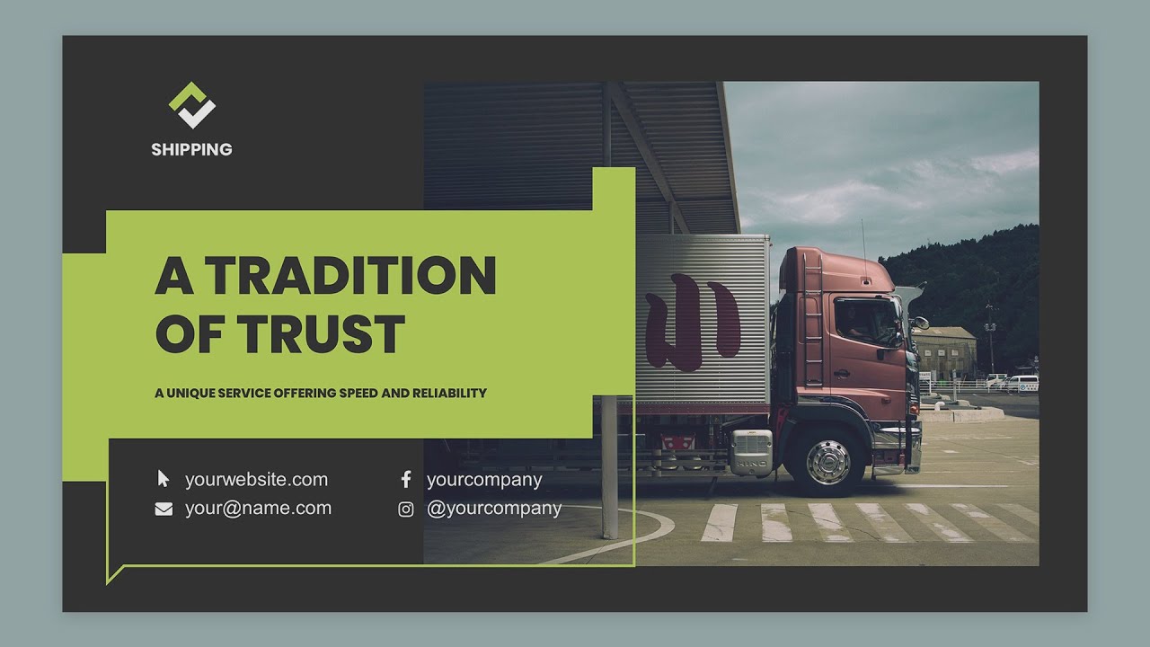 Shipping PowerPoint Presentation Template - YouTube