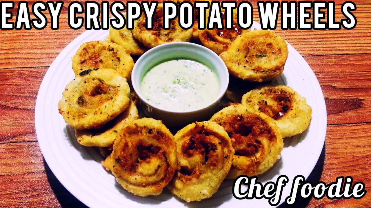 Easy Crispy Potato Wheels recipe by CHEF FOODIE [recipe#16] - YouTube