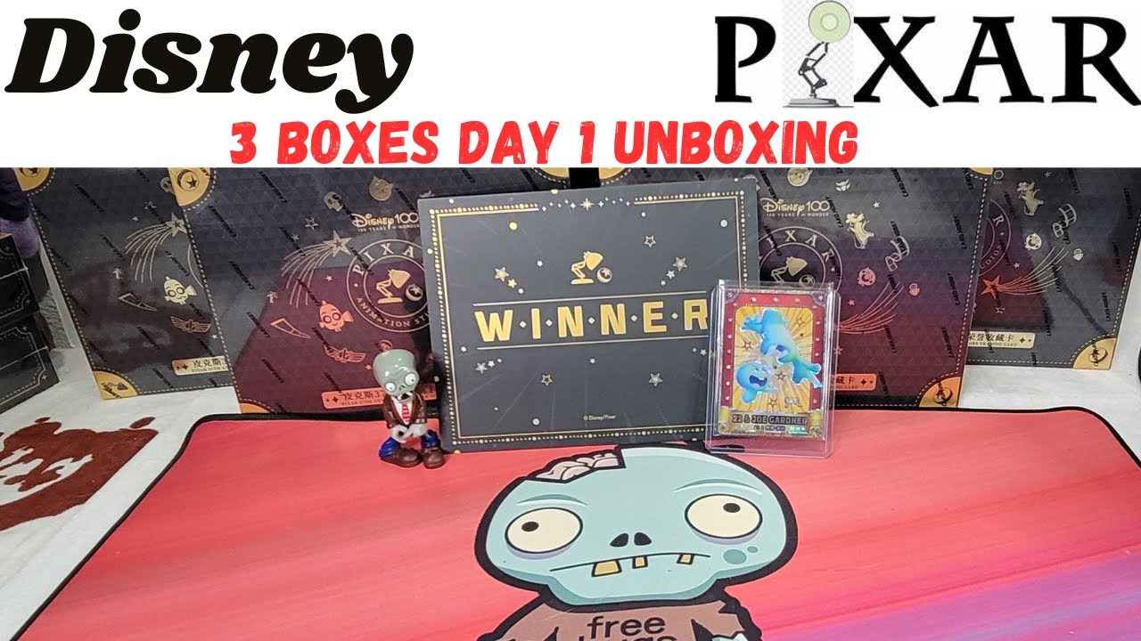 Lets try 3 boxes at a time Day 1 Pixar 37th Anniversary Oscars Disney ...