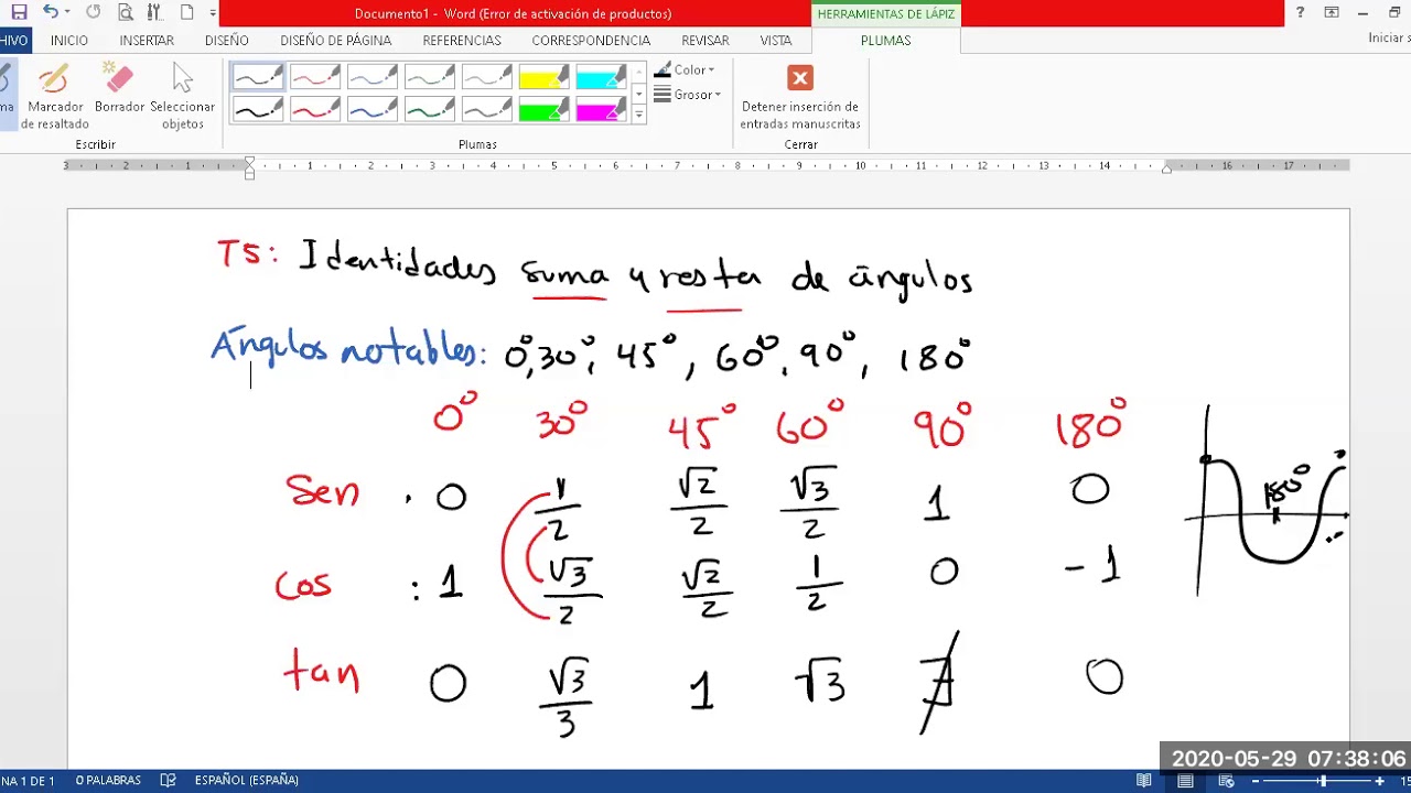 T5 | IDENTIDADES DE LA SUMA Y RESTA DE ÁNGULOS | TRIGONOMETRÍA 10 - YouTube