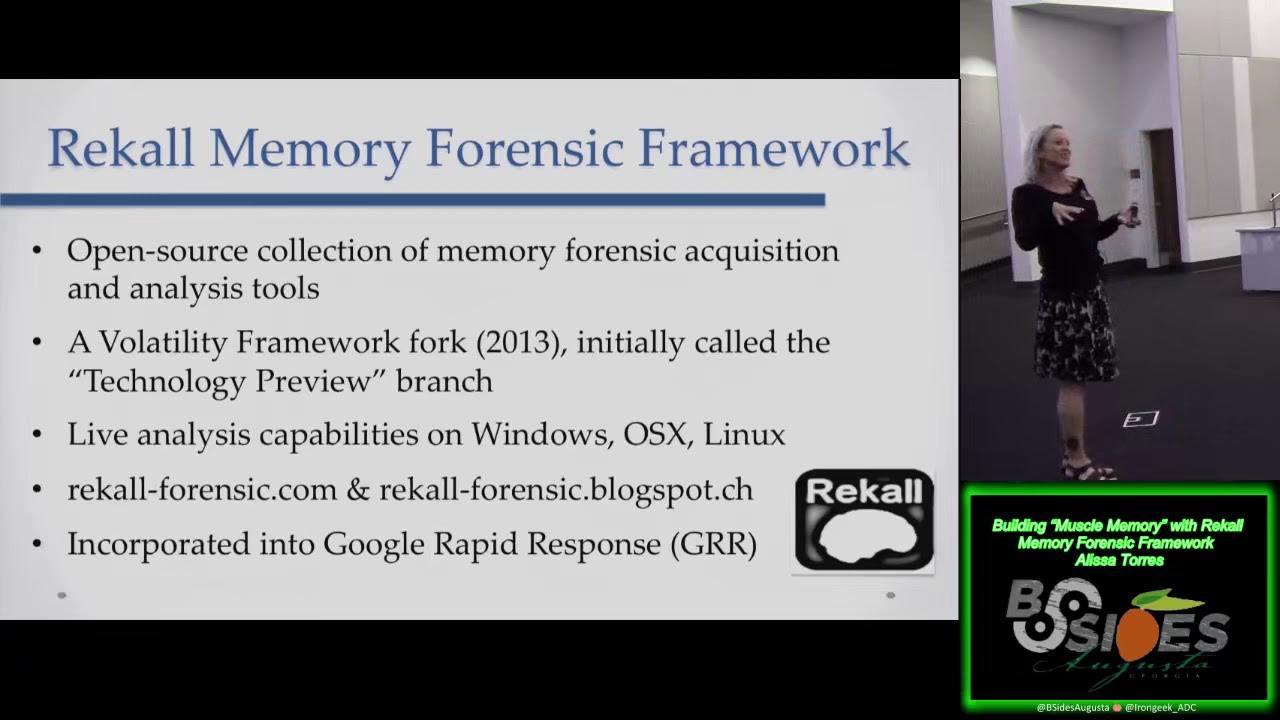 BT107 Building aMuscle Memory with Rekall Memory Forensic Framework Alissa Torres - YouTube