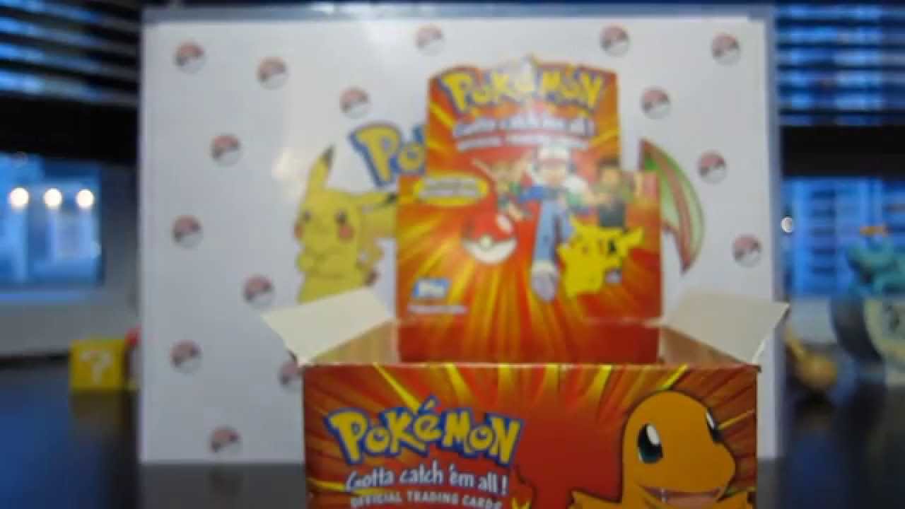Pokemon Topps series 1 booster box opening - YouTube