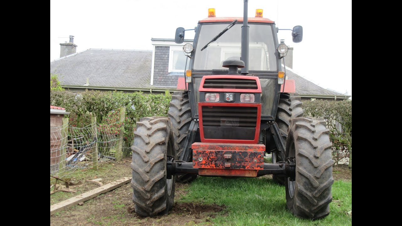Case International 1594 Tractor cold start 5 degrees celcius - YouTube