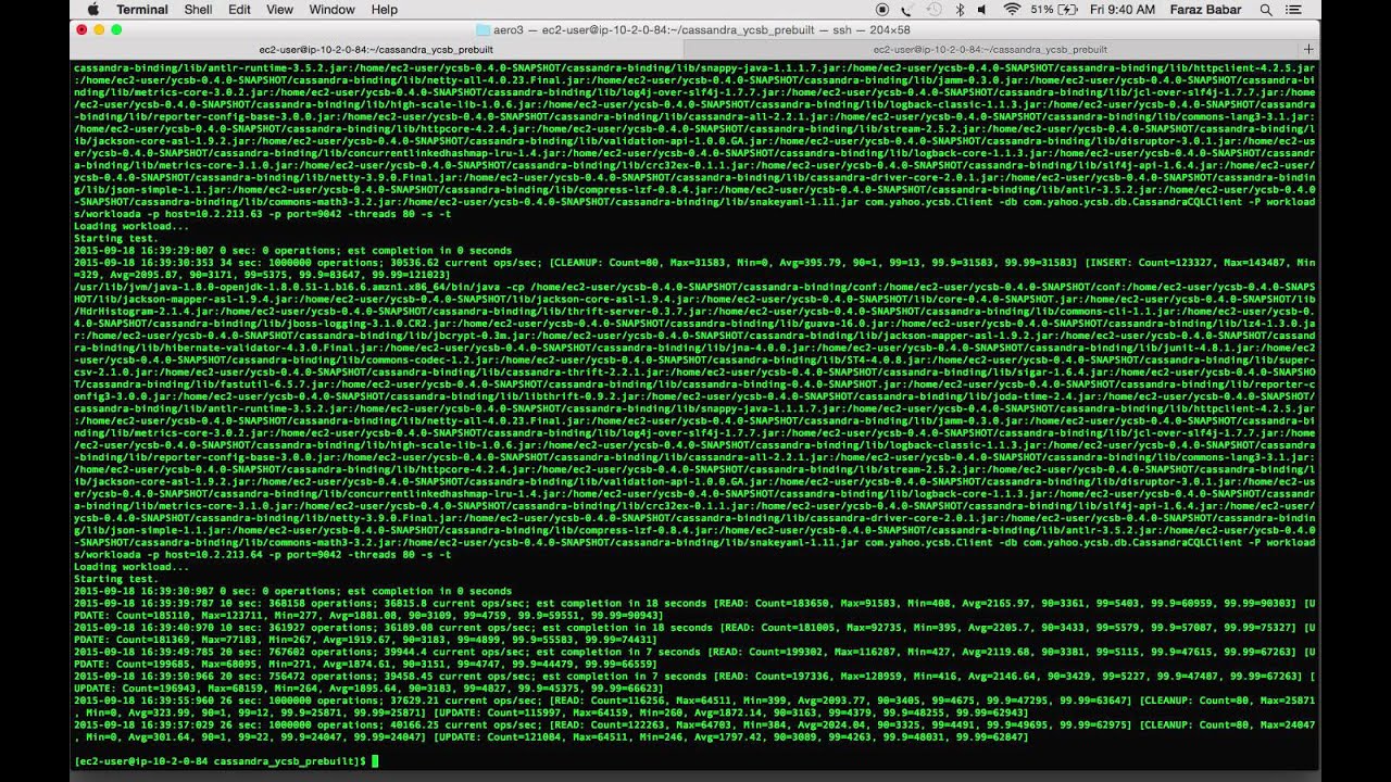 Cassandra YCSB second run - YouTube
