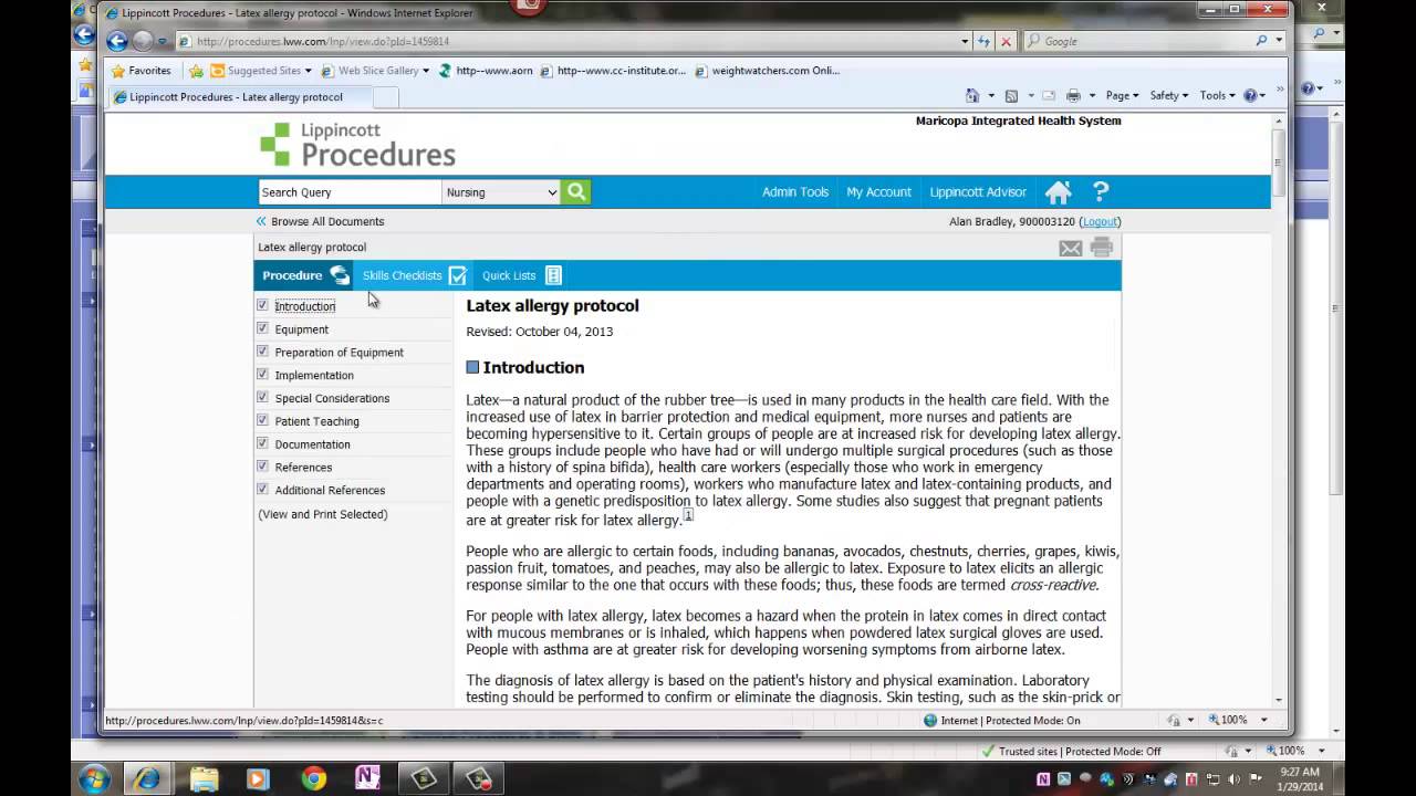 how to log on to Lippincott's Procedures and Skills - YouTube