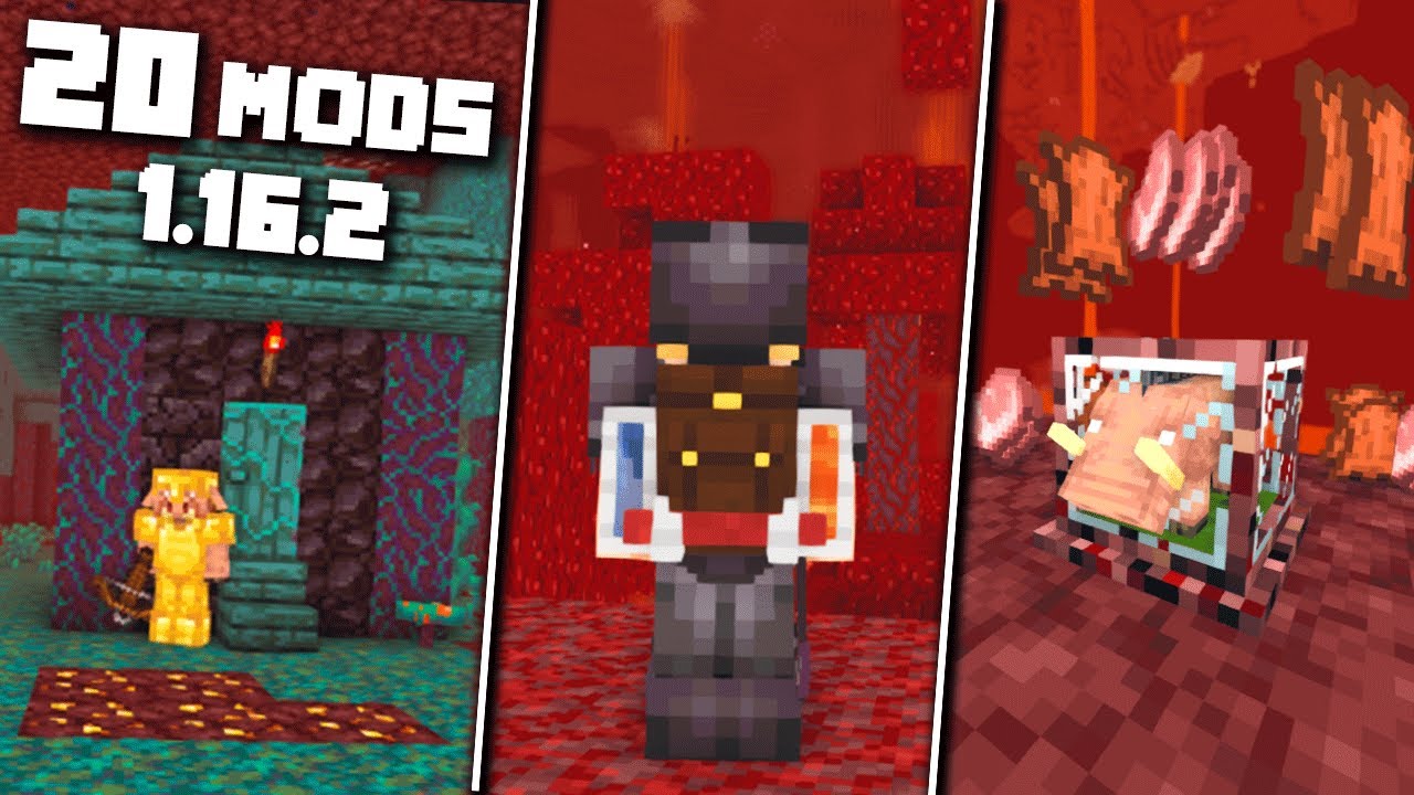 ️ 20 NUEVOS MODS que debes tener en MINECRAFT 1.16.2 - YouTube