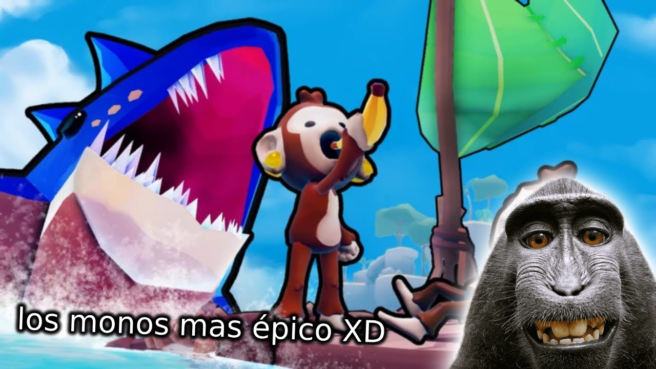 juego de roblox, sobreviviendo con unos monos xD - YouTube
