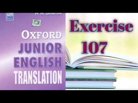 Oxford junior English translation Exercise 107 - YouTube