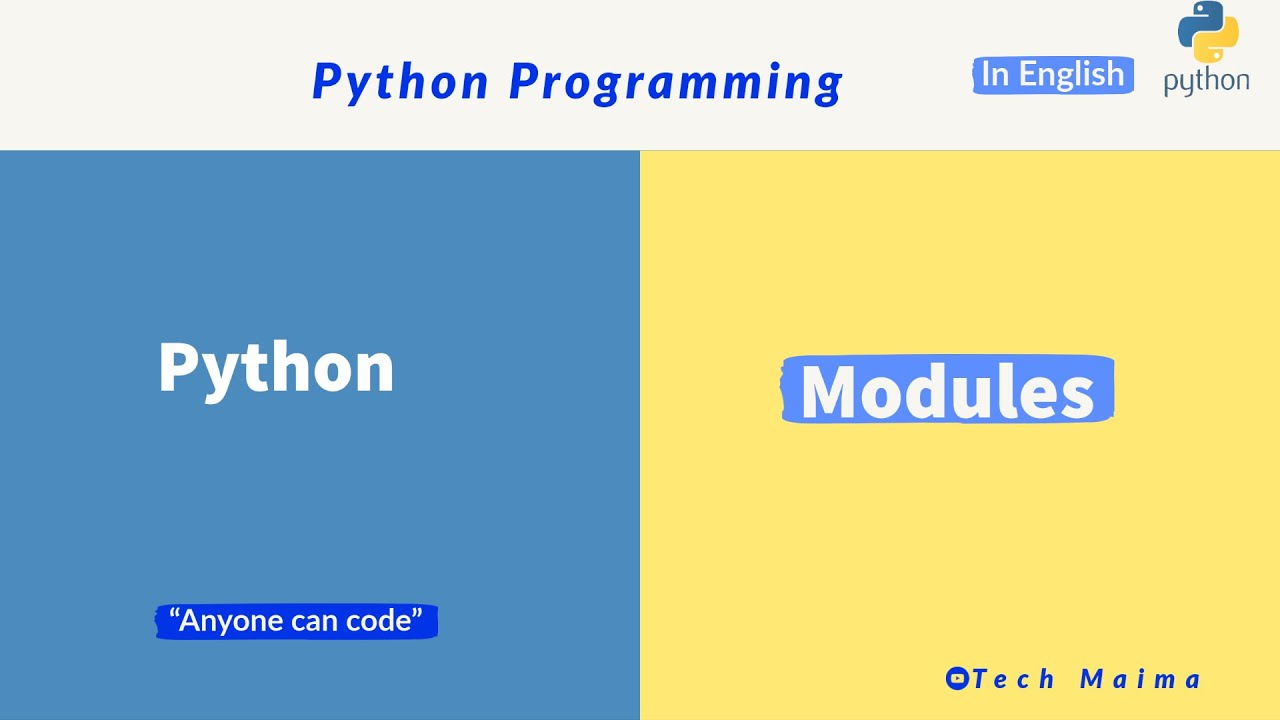 Modules In Python Explained Python Course For Beginners Techmaima 5443