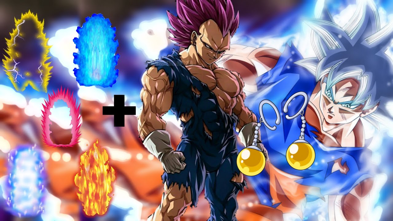 Who is Strong ? & Vegeta in SSJ+GOD+BLUE+UI+UE Aura - YouTube