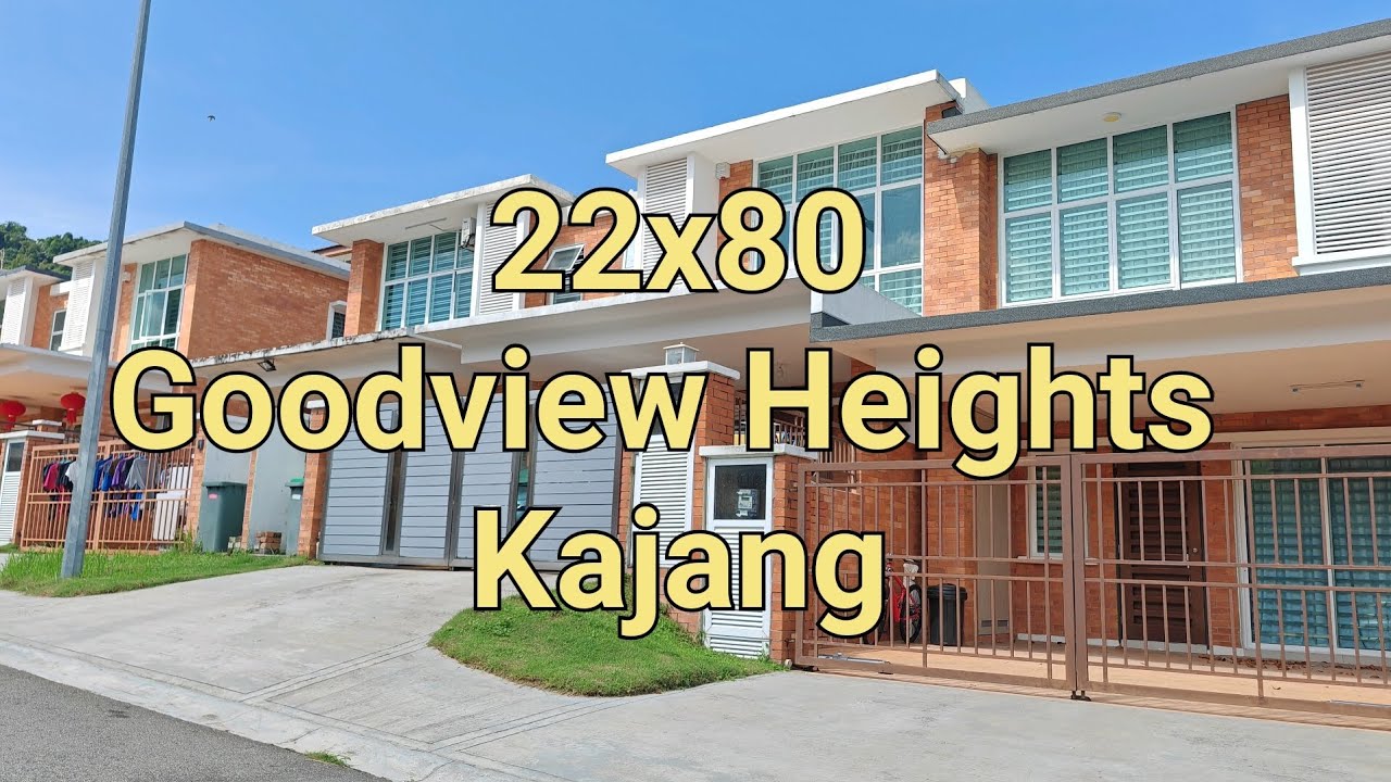 FOR SALE | 22x80 Double Storey House @ Goodview Heights Kajang - YouTube