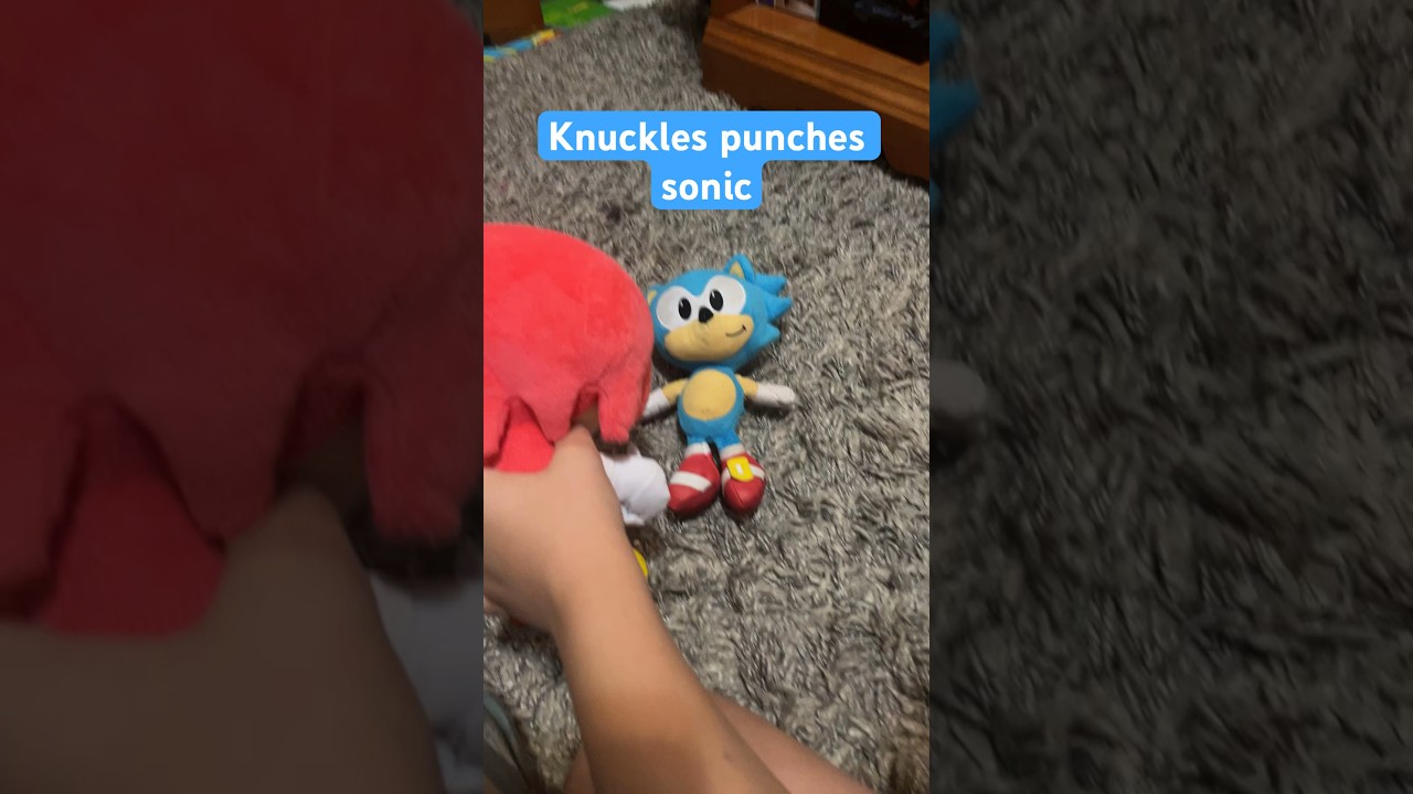 Knuckles punches sonic a thousand times #funny #mario #shorts - YouTube