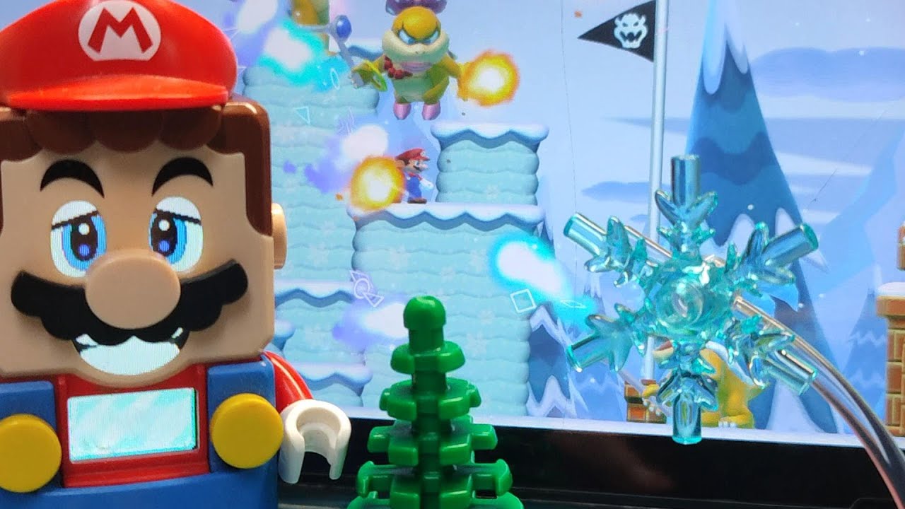 LEGO Mario snow LEVEL Madness LEGO MOC vs Glotzl - YouTube