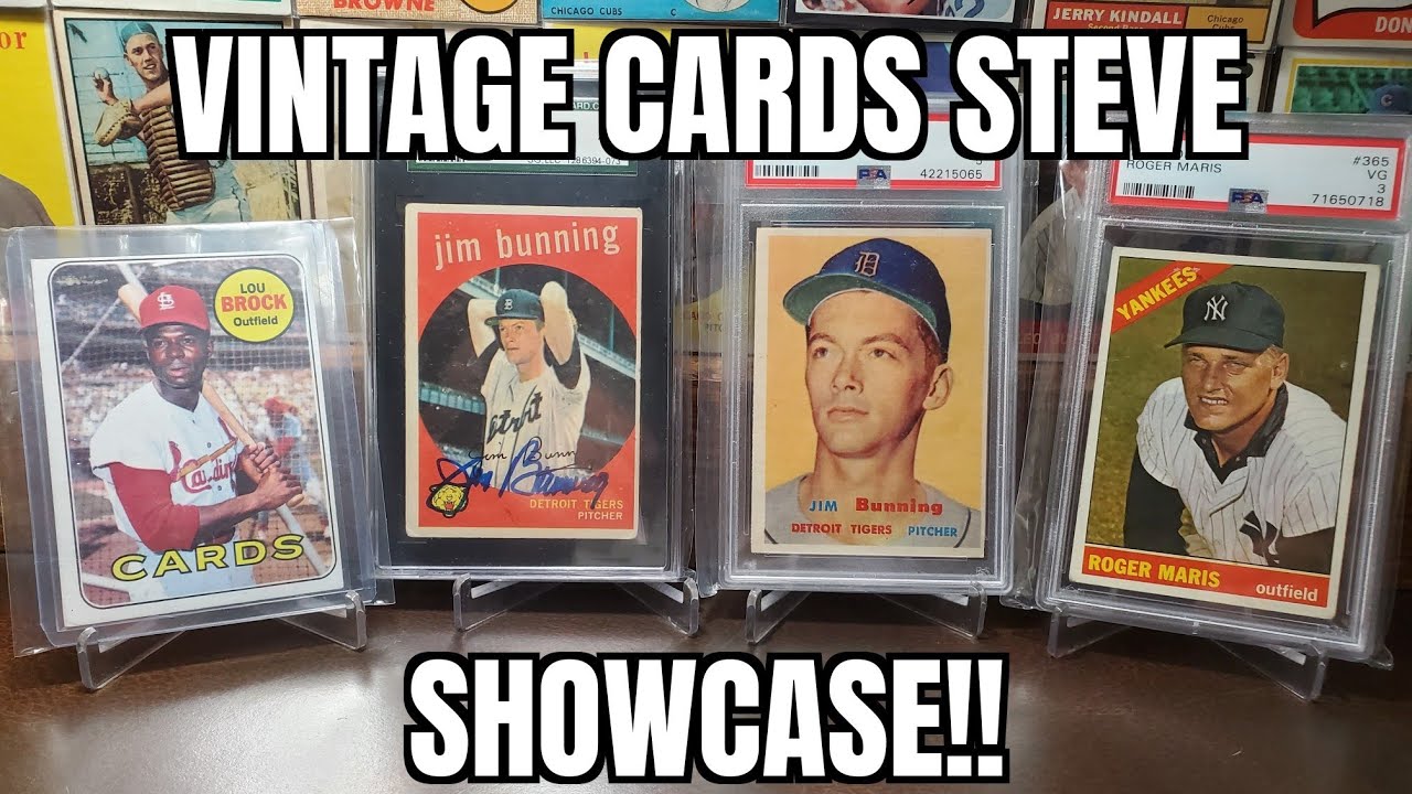 '57 Bunning & Auto, '55 Logan, '66 Maris, '69 Brock, '71 Niekro, '77 ...