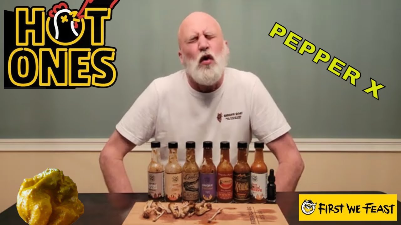 FIRST WE FEAST - HOT ONES PEPPER X GAUNTLET - YouTube