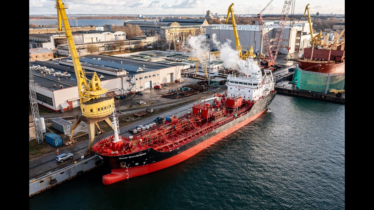 RETROFIT OF OIL | CHEMICAL TANKER STOLT SANDPIPER at BLRT Repair Yards ...