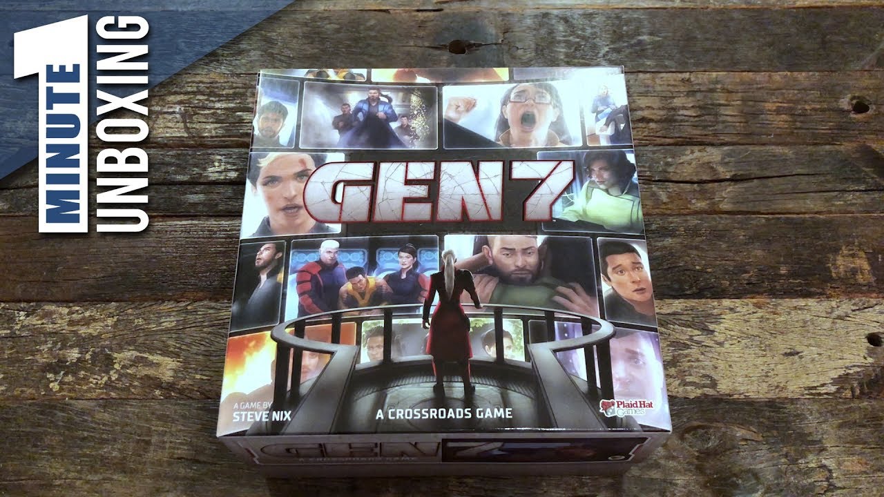 Gen7: A Crossroads Game "1-Minute" Unboxing by Man Vs Meeple (Plaid Hat ...