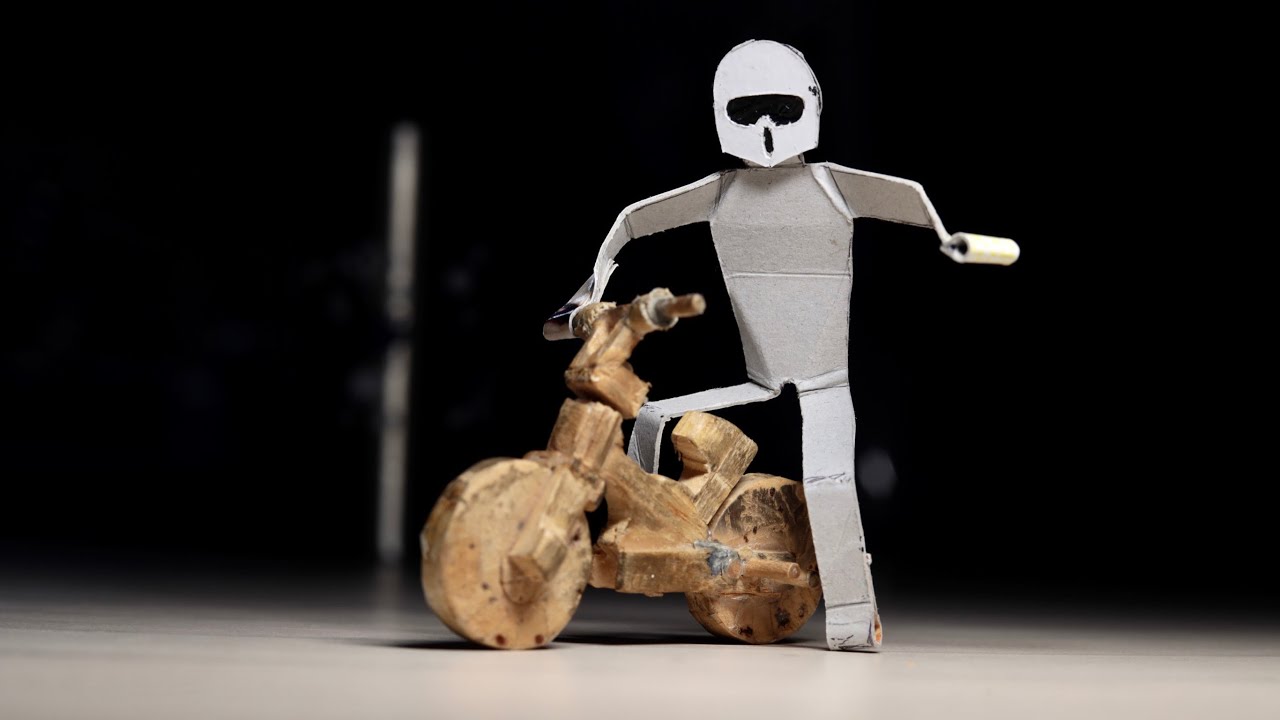 【Paper Craft】BMX Pro Rider! How to make. - YouTube