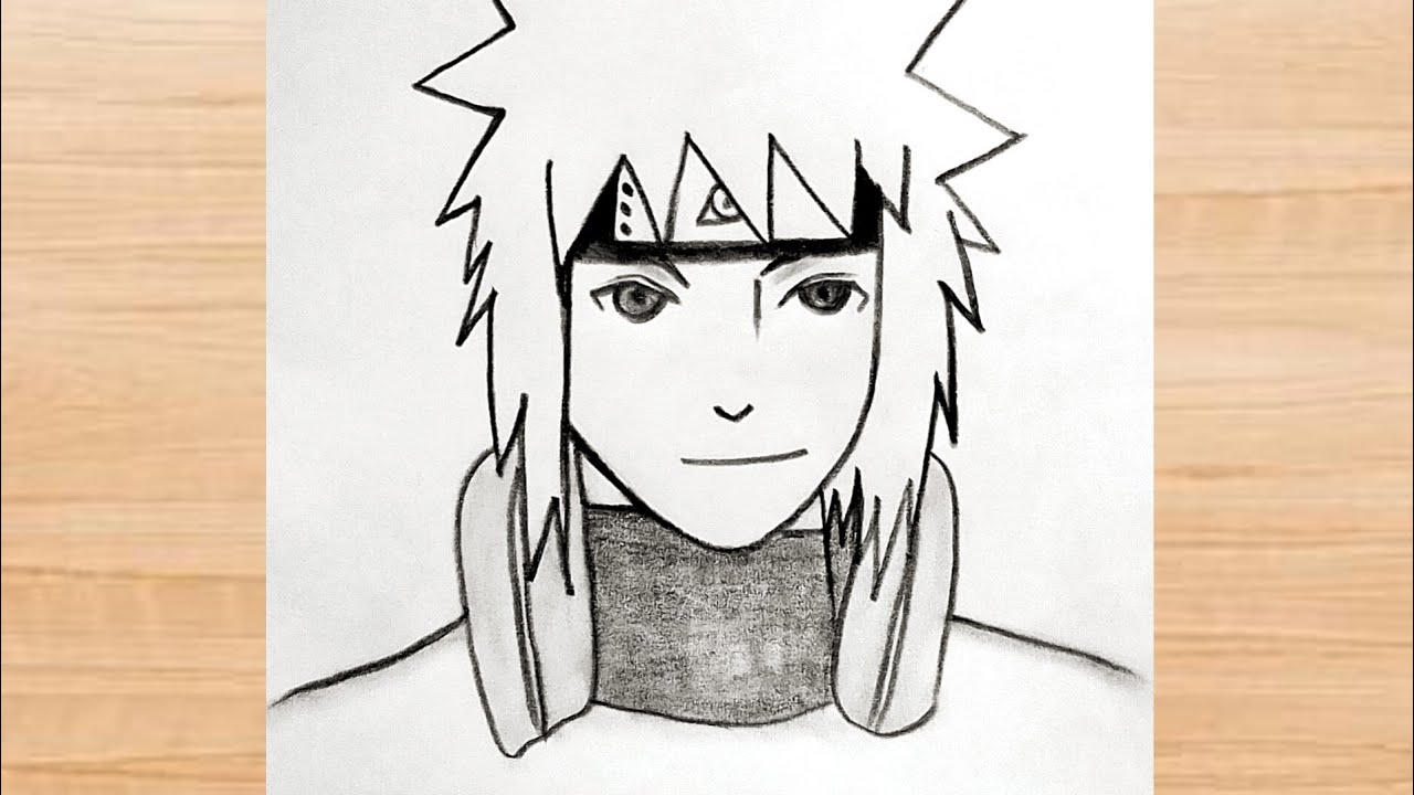 How to draw Minato Namikaze step by step / Easy anime drawing / Easy ...